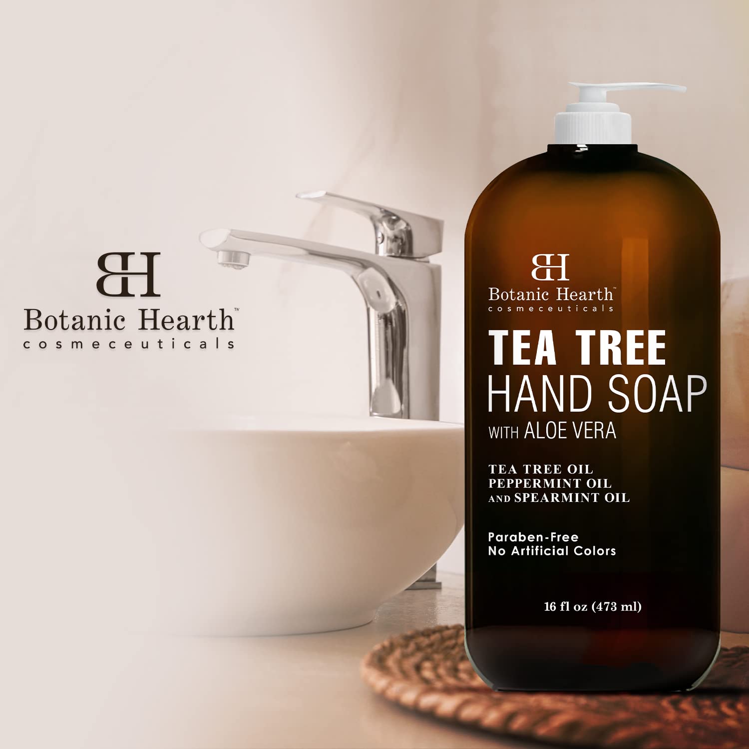 Tea Tree Liquid Hand Soap / Hand Wash - Pure Sanitary - BotanicHearth ...
