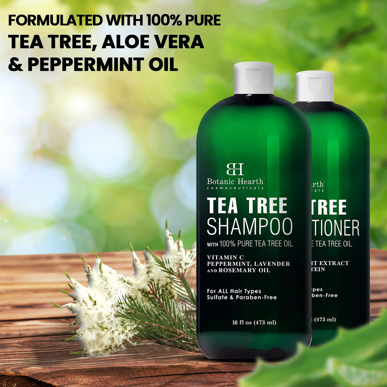 Tea Tree Oil Special Shampoo and Conditioner Set | Botanic Hearth