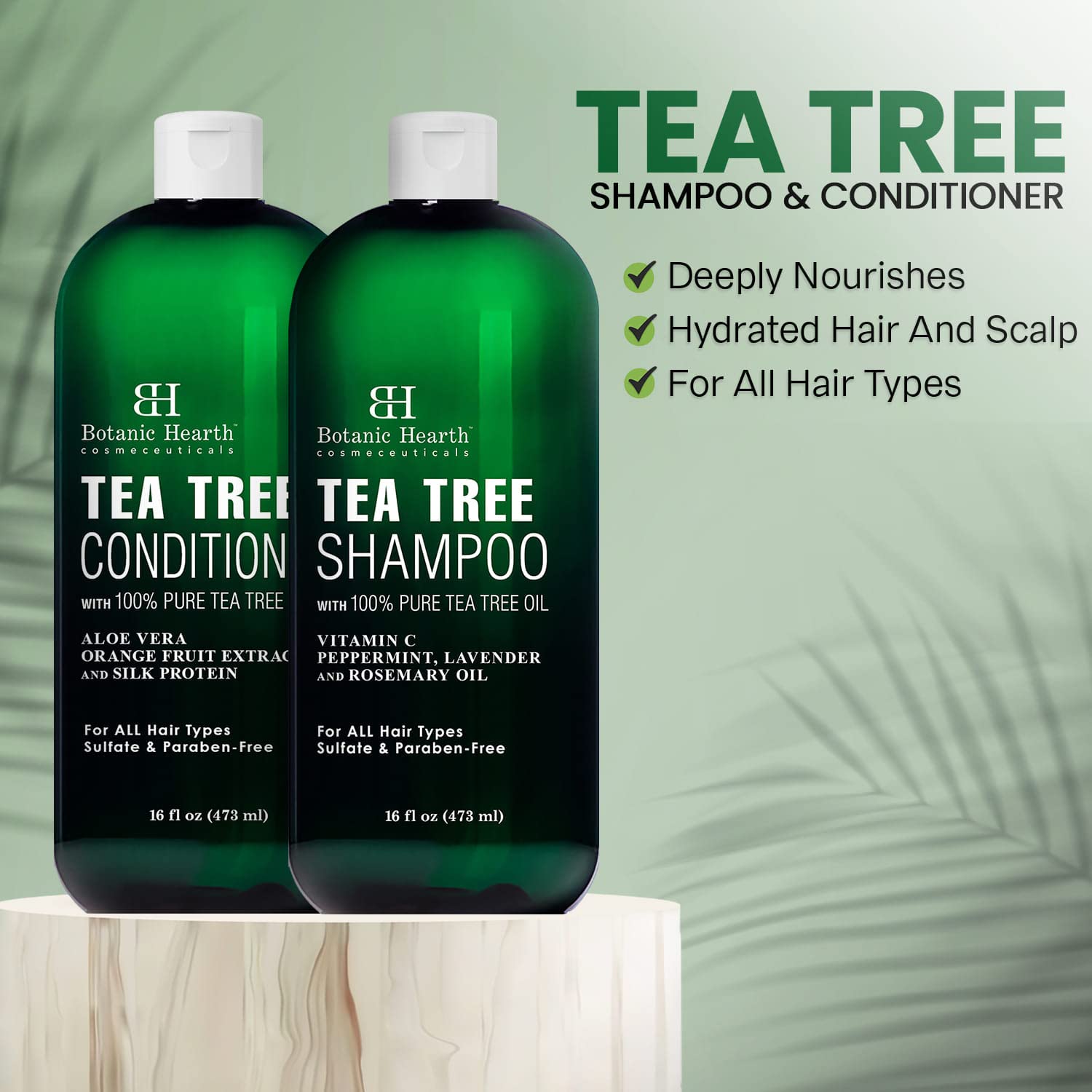 Tea Tree Oil Special Shampoo and Conditioner Set | Botanic Hearth