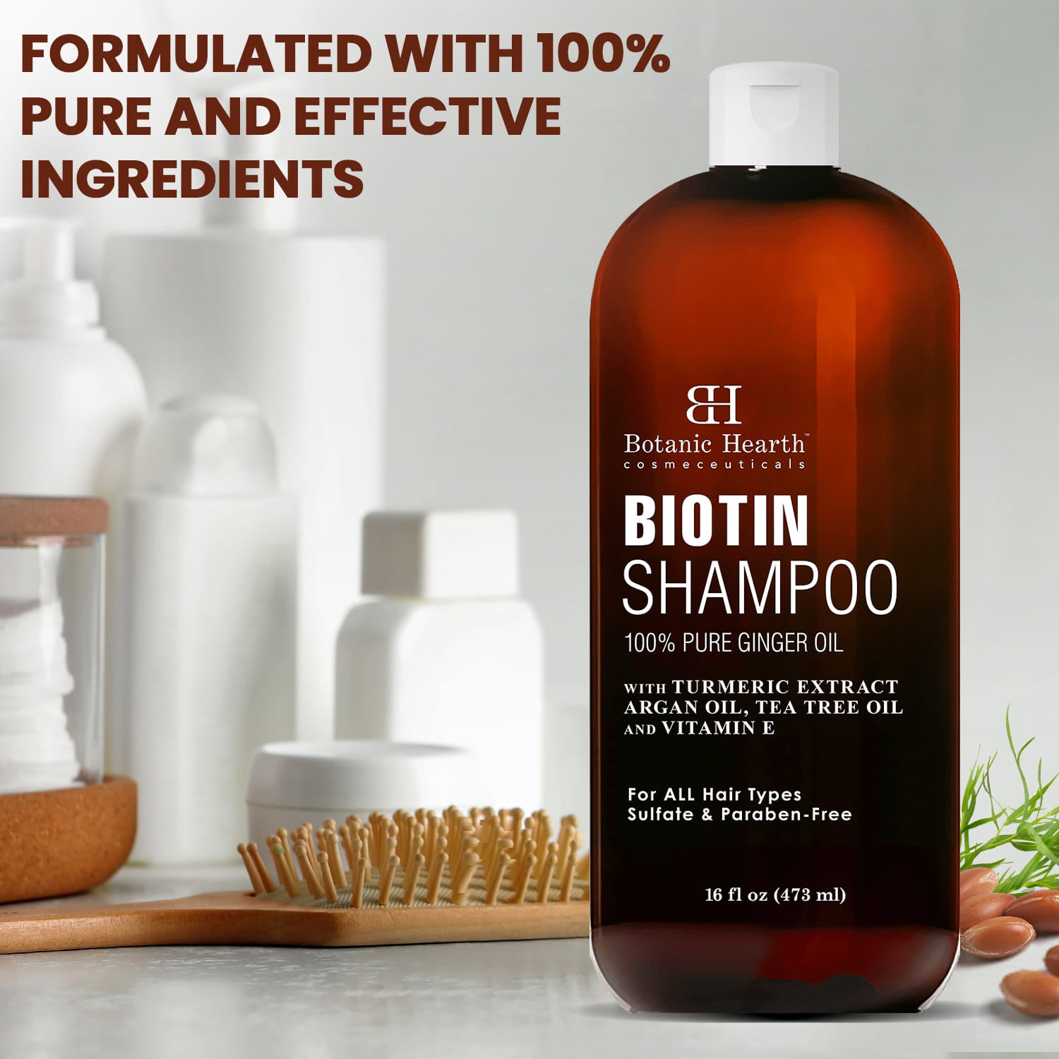 Biotin Hair Shampoo for Rough Hair | Botanic Hearth