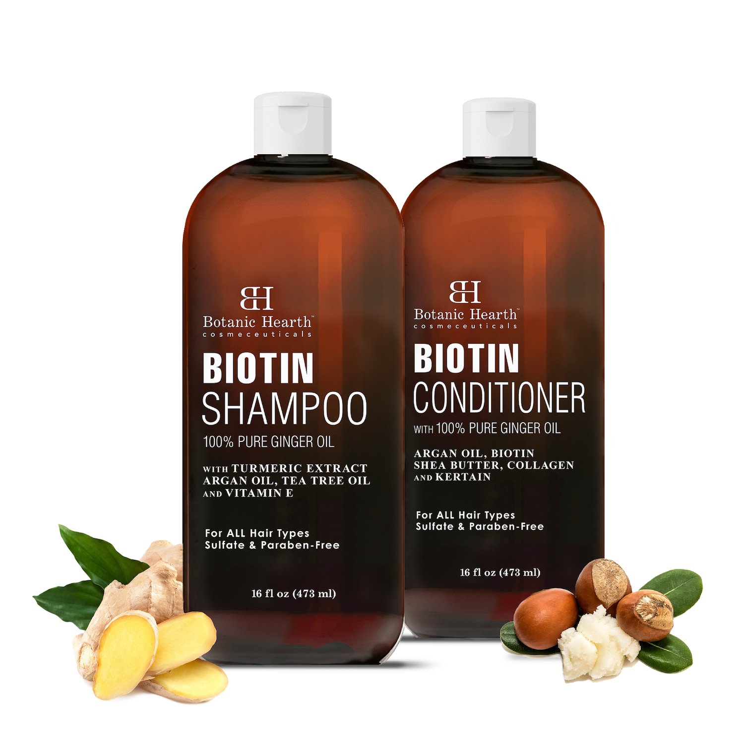 Biotin Shampoo and Conditioner Set | Botanic Hearth