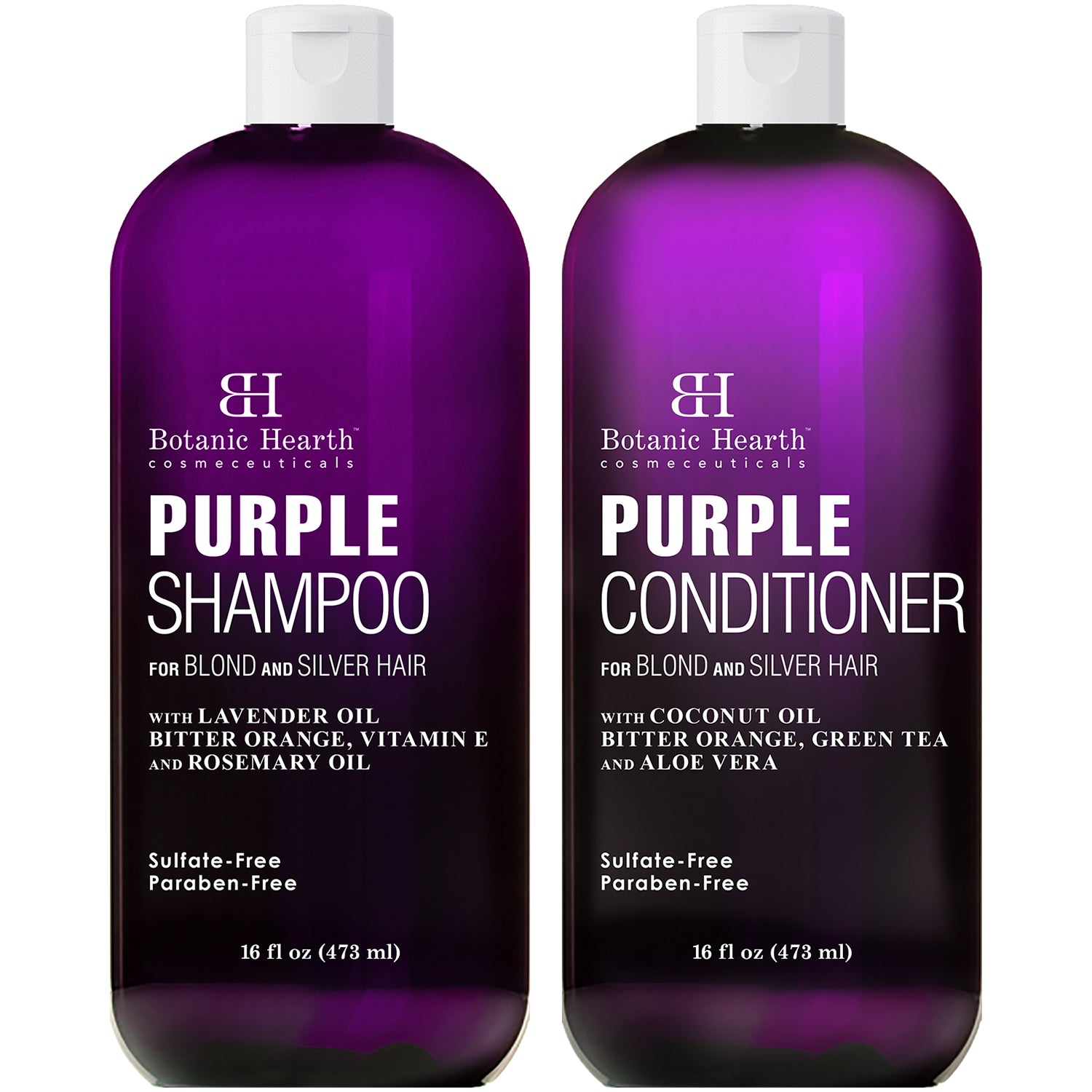 Purple Shampoo and Conditioner Set - Protect Hair Color – Botanic Hearth