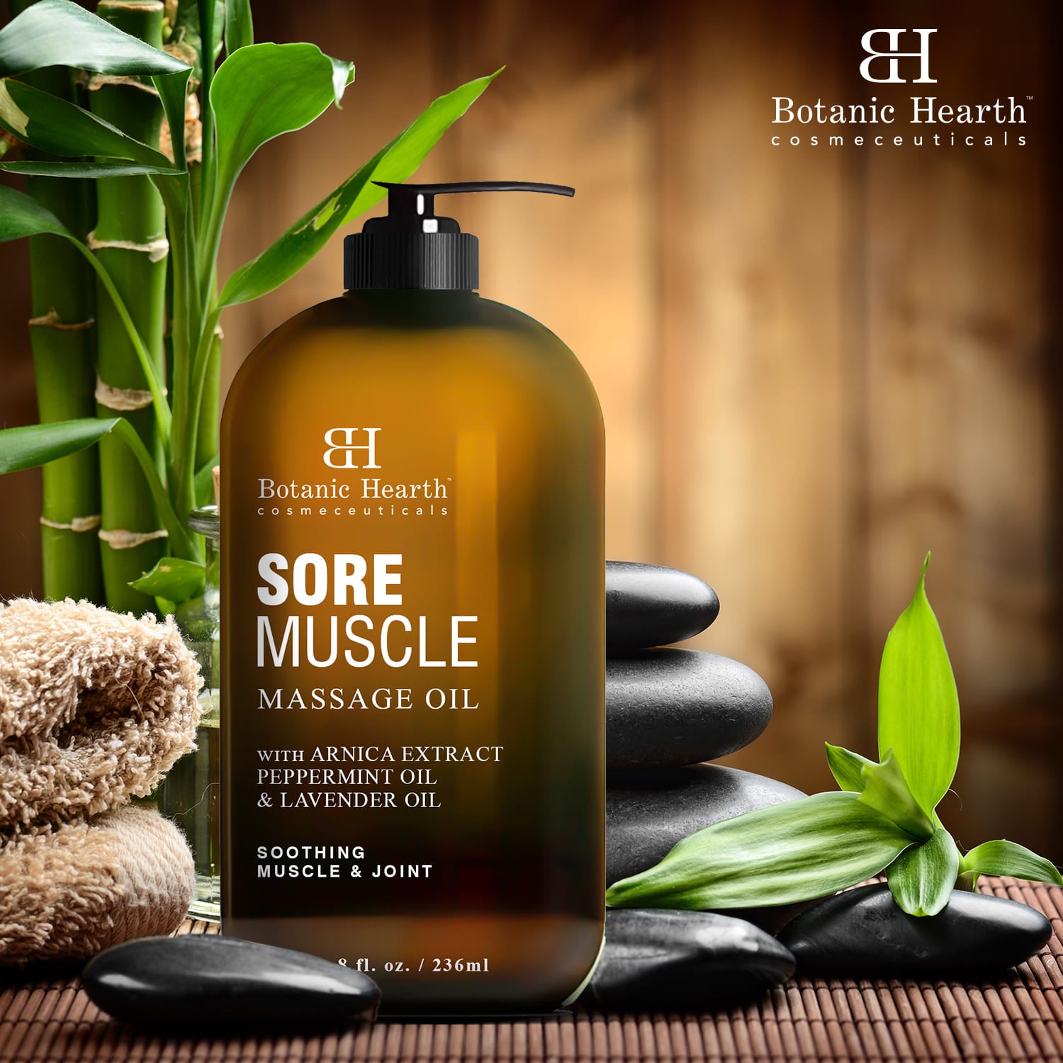 Sore Muscle Massage Oil - Release Tight Muscles – Botanic Hearth