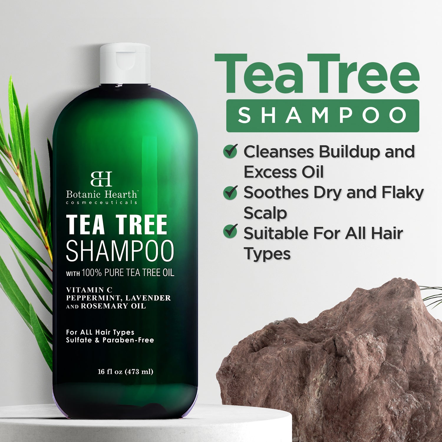 Tea Tree Shampoo - 16 oz – Botanic Hearth