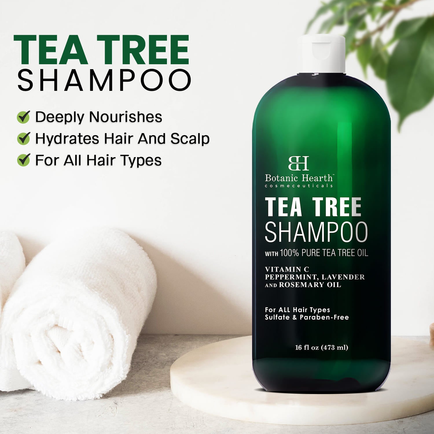 Tea Tree Shampoo - 16 oz – Botanic Hearth