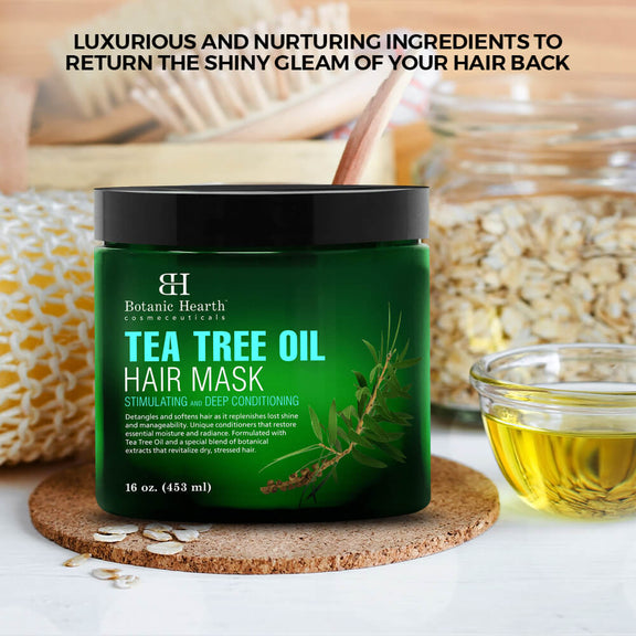 Tea Tree Oil Hair Mask for Deep Conditioning | 16 oz – Botanic Hearth