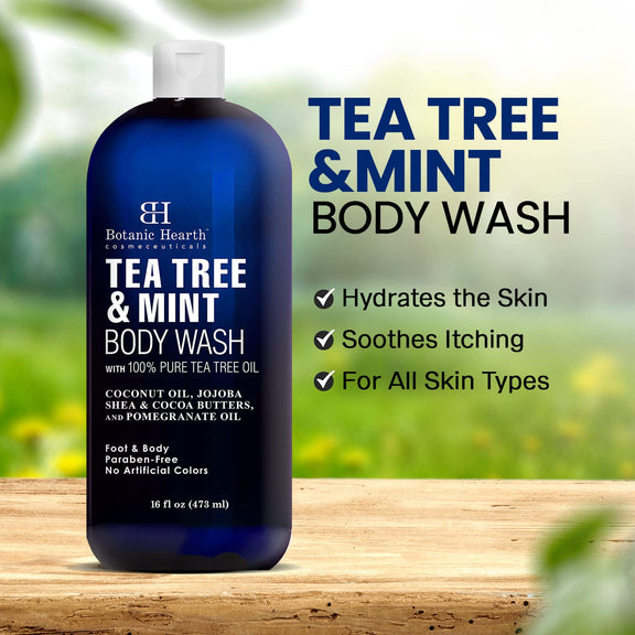 Tea Tree Oil Body Wash with Mint – Botanic Hearth